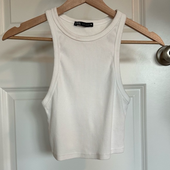 Zara | Tops | Zara Write Cotton Cropped Tank Top | Poshmark